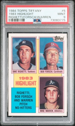 1984 Topps - 1983 Highlight Dave Righetti, Bob Forsch, Mike Warren #5 ...
