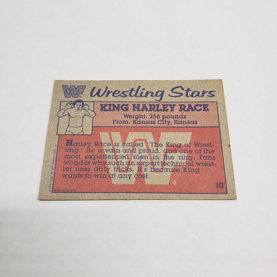 1987 Topps WWF KING HARLEY RACE #10 Trading Card Wrestling WWE | eBay