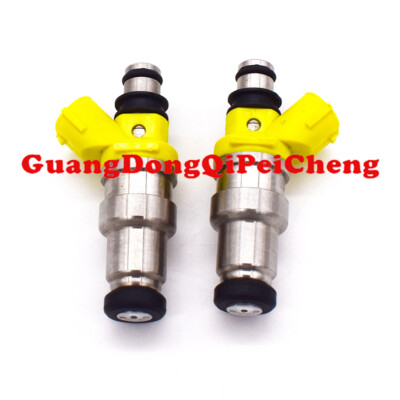 2PCS 1001-87650 Fuel Injector For Toyota MR2 Celica Supra 3SGTE 4AGE ...