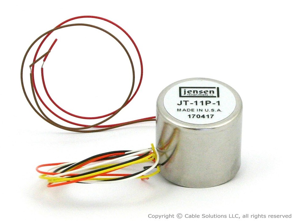 Line Input Transformer-1:1 High-Impedance Balanced, Jensen Transformers ...