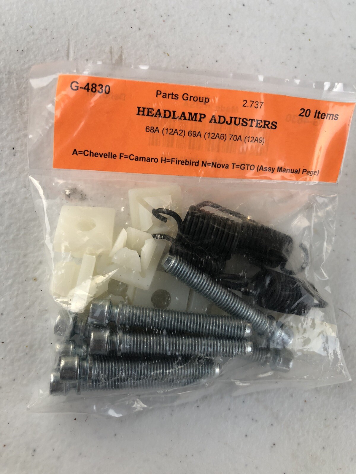 HEADLAMP ADJUSTER KIT | GMK403206969S | 1 pack / 20 items | Fast ...
