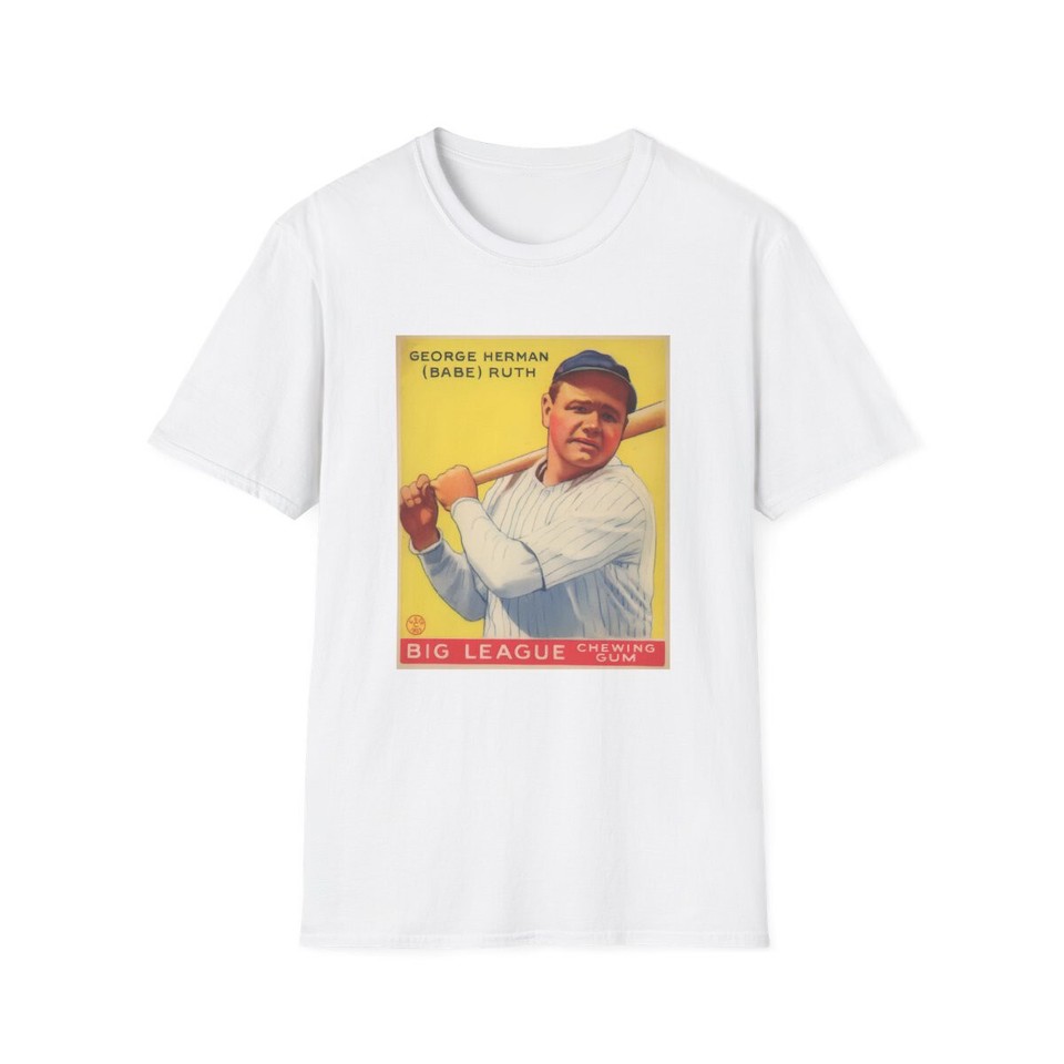 Babe Ruth Vintage 1933 Goudey Baseball Card Retro T-Shirt - Unisex Fit ...