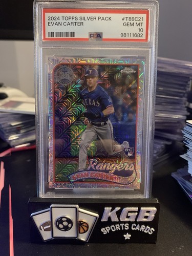 2024 Topps Silver Pack Evan Carter Rookie #T89C21 PSA 10 | eBay