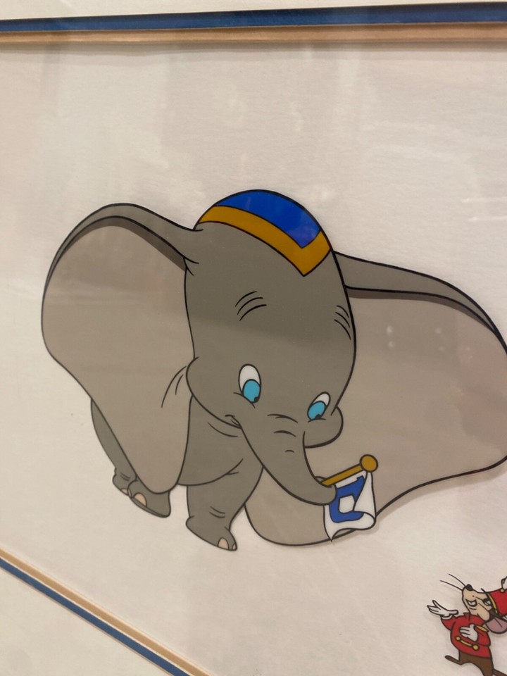 DISNEY DUMBO Animation Cel Art w. Frame Limited Edition Serigraph w ...