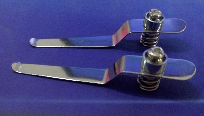 2 PCS Biological Microscope Stage Clip Slides Clip Stage Presser 6.7cm ...