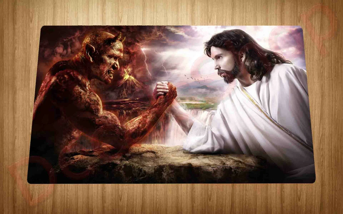 Satan Vs Jesus Arm Wrestling