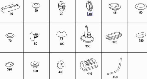 Mercedes Body Chassis Hole Blanking Plug Grommet 20 mm A0039981450 New ...