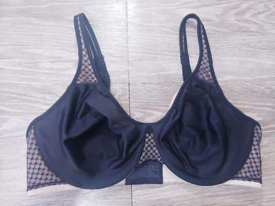 Bali Women's Bra Size 36D Black Lace Over Beige Full Coverage Wired | eBay