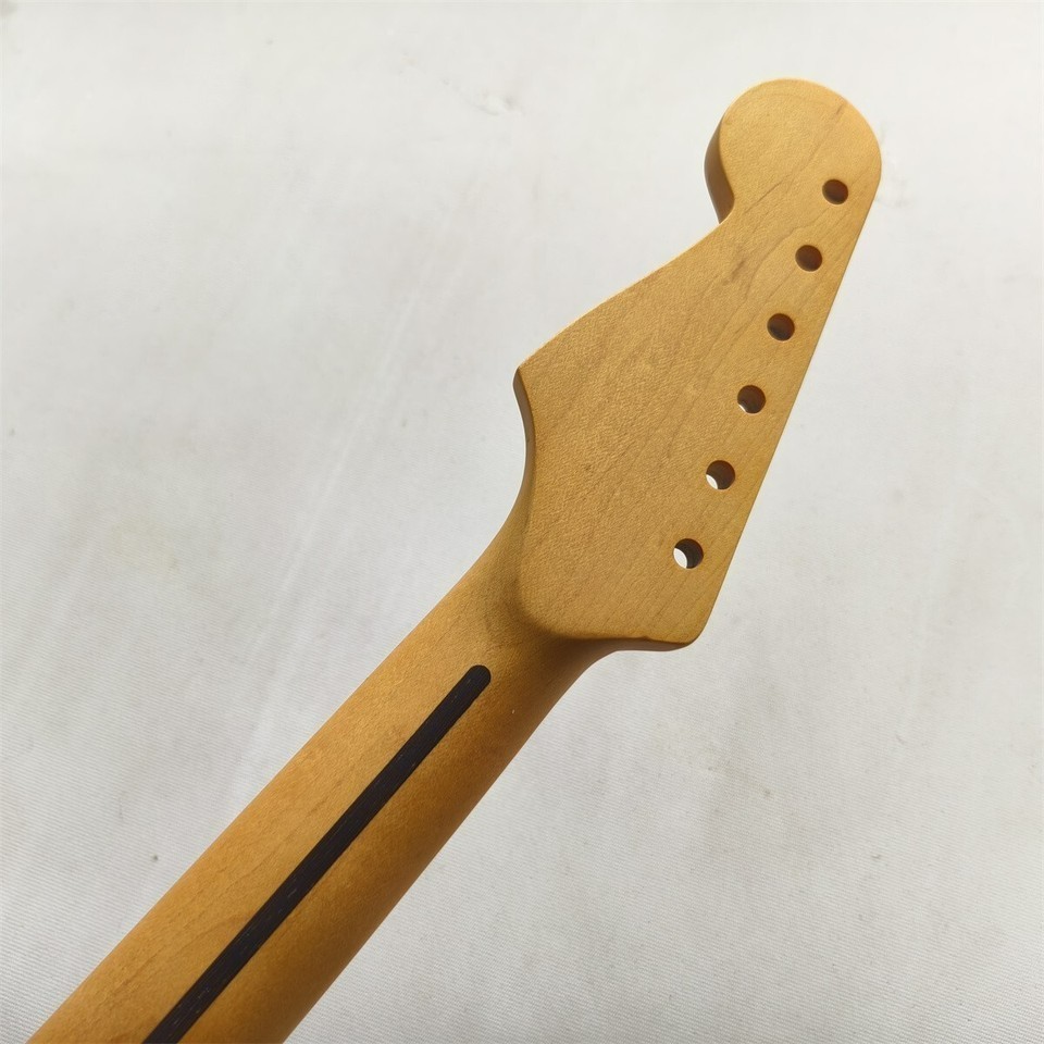 Vintage Yellow Electric Guitar Neck 21 Fret Maple Inlay for Fender ...