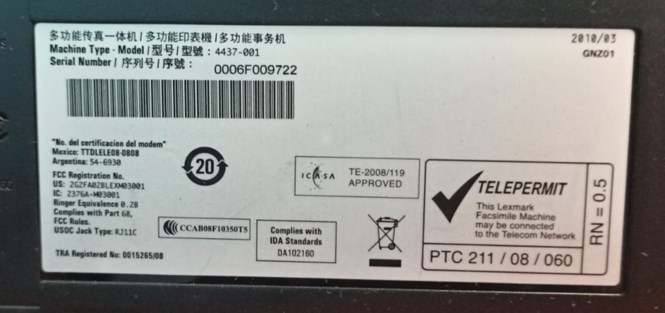 Lexmark X5650 All-In-One Inkjet Printer 734646078542| eBay