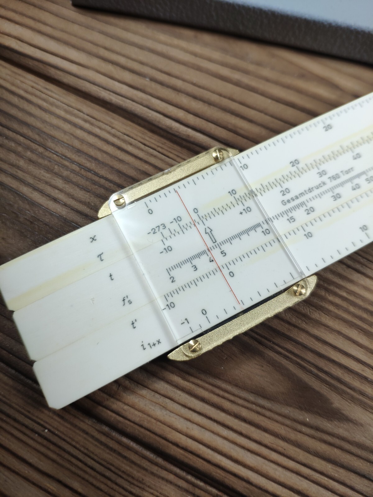 Vintage DDR Germany Slide Rule Logarithmic Ruler Small Analog ...