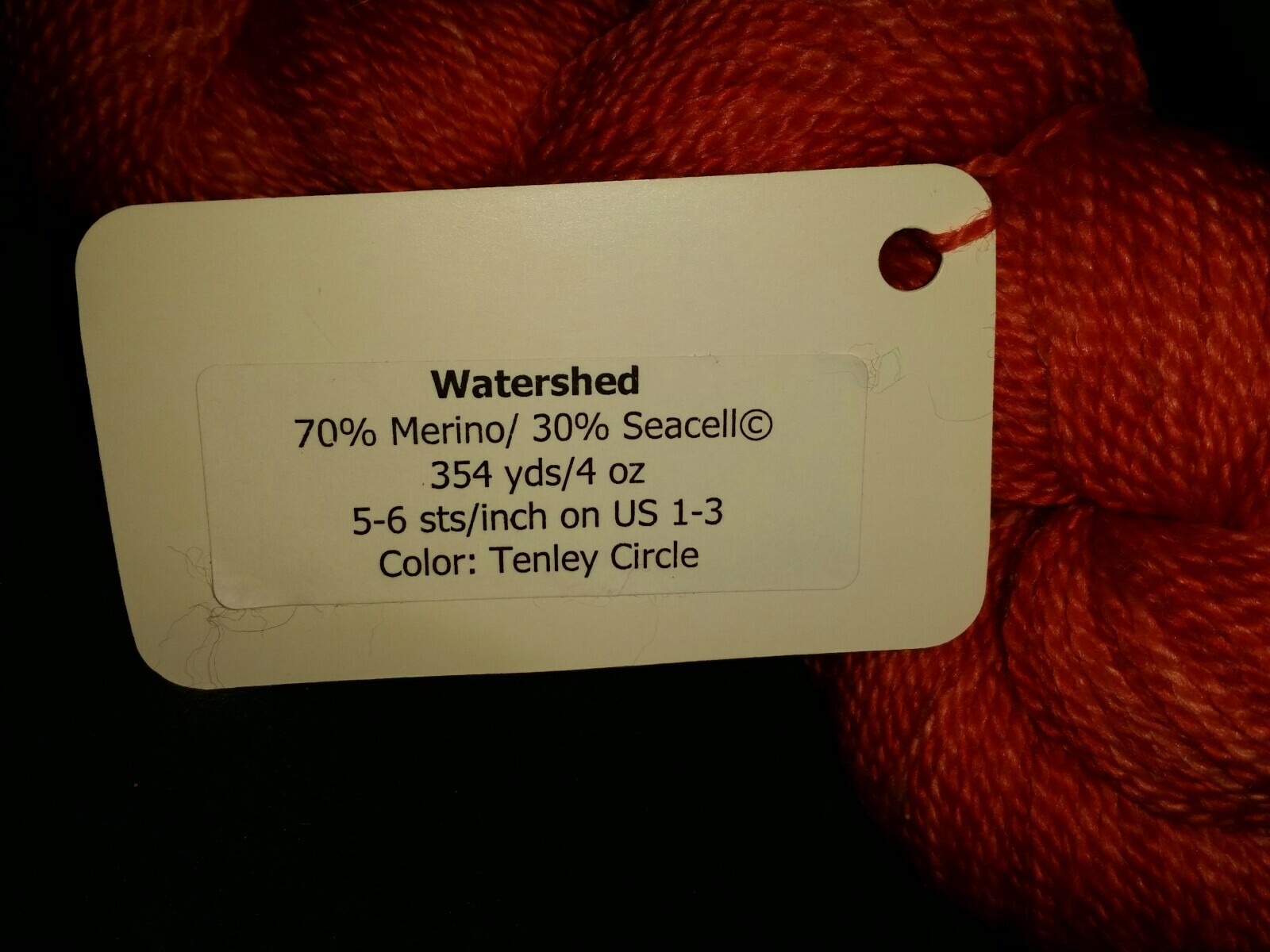 Neighborhood Fiber Co. HandDyed Yarn - Watershed Tenley Circle Coral ...
