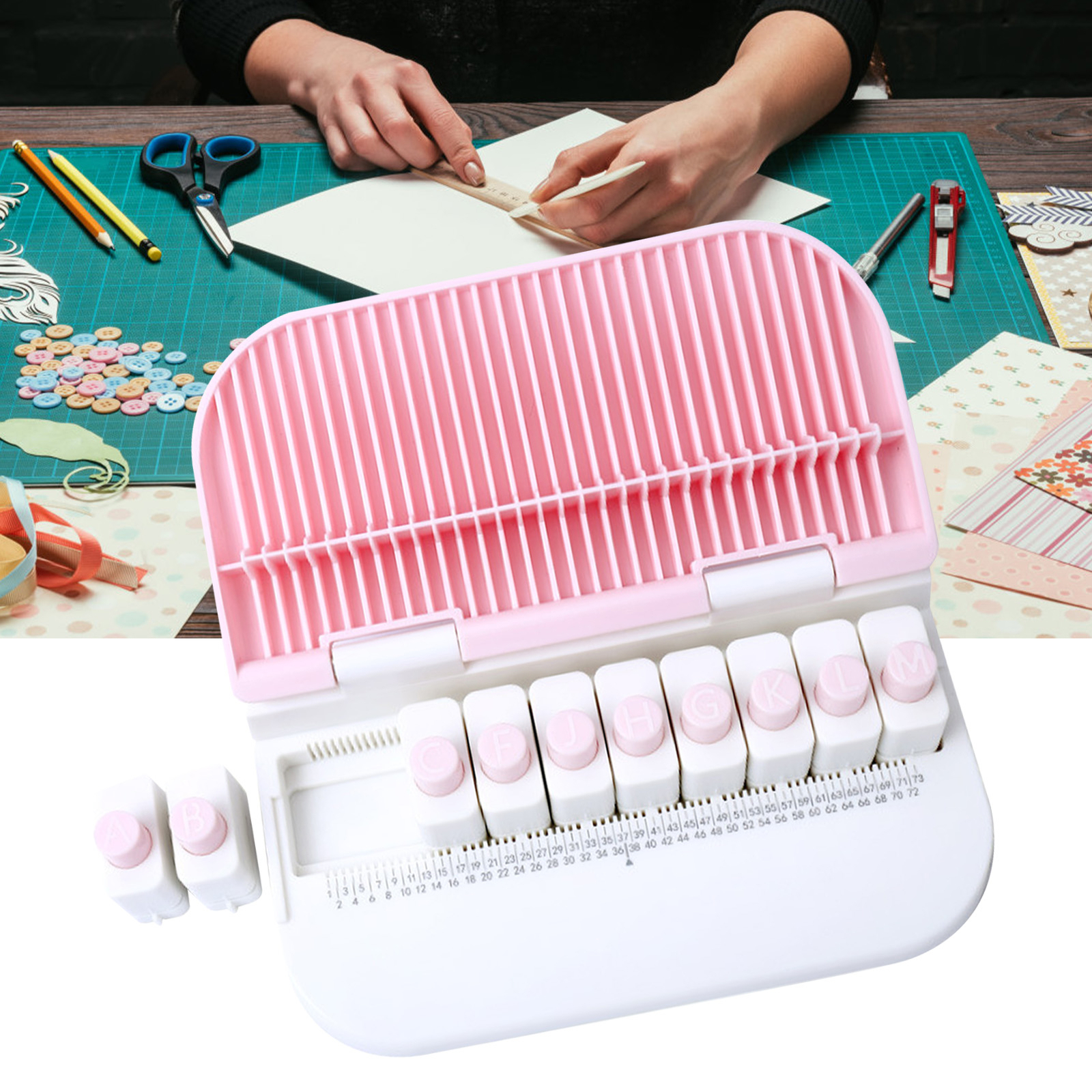 Manual Hole Puncher Craft Hole Punch 26 English Letters Alphabet Punch ...