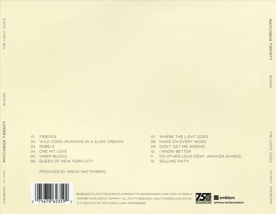 MATCHBOX TWENTY WHERE THE LIGHT GOES NEW CD 75678623592| eBay