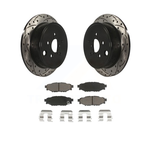 Rear Drilled Slotted Brake Rotors Pads Kit for 2013 Scion FR-S | eBay