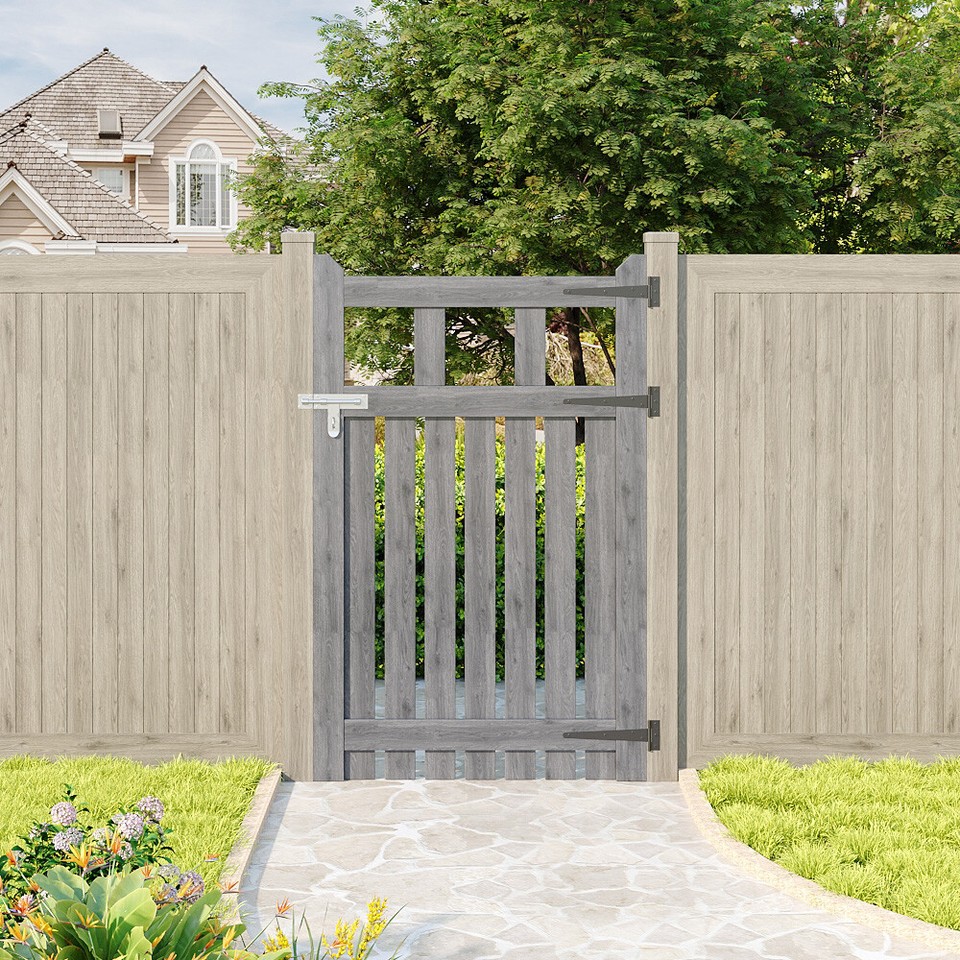 Wooden Garden Gate Farm Outdoor Entrance Pedestrian Gate Retro Fence ...