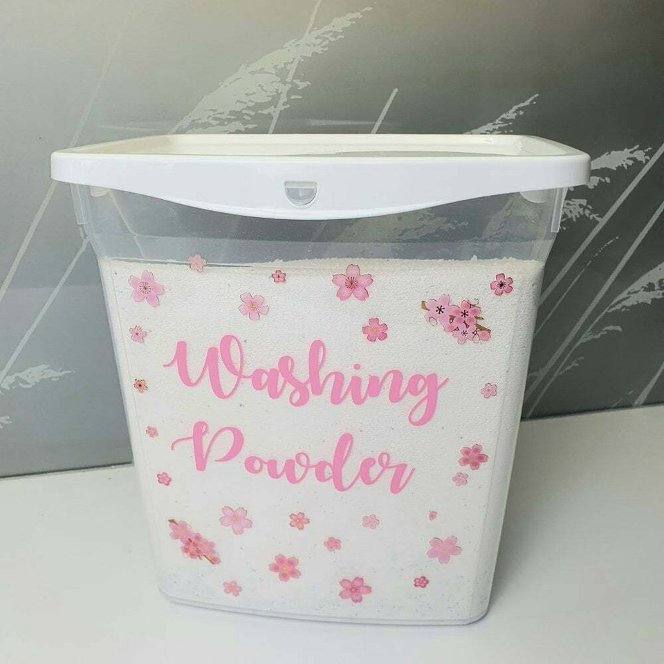 Plastic Storage Containers Soap Washing Up Powder Laundry Detergent Box ...