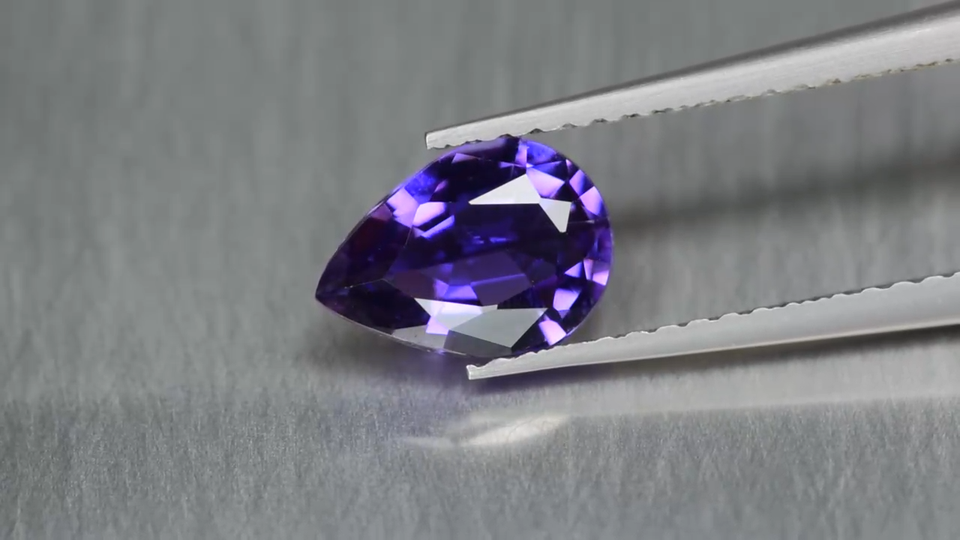 0.85Ct Pear _ Incredible Unheated Vivid Purple Scapolite From Tanzanite | eBay