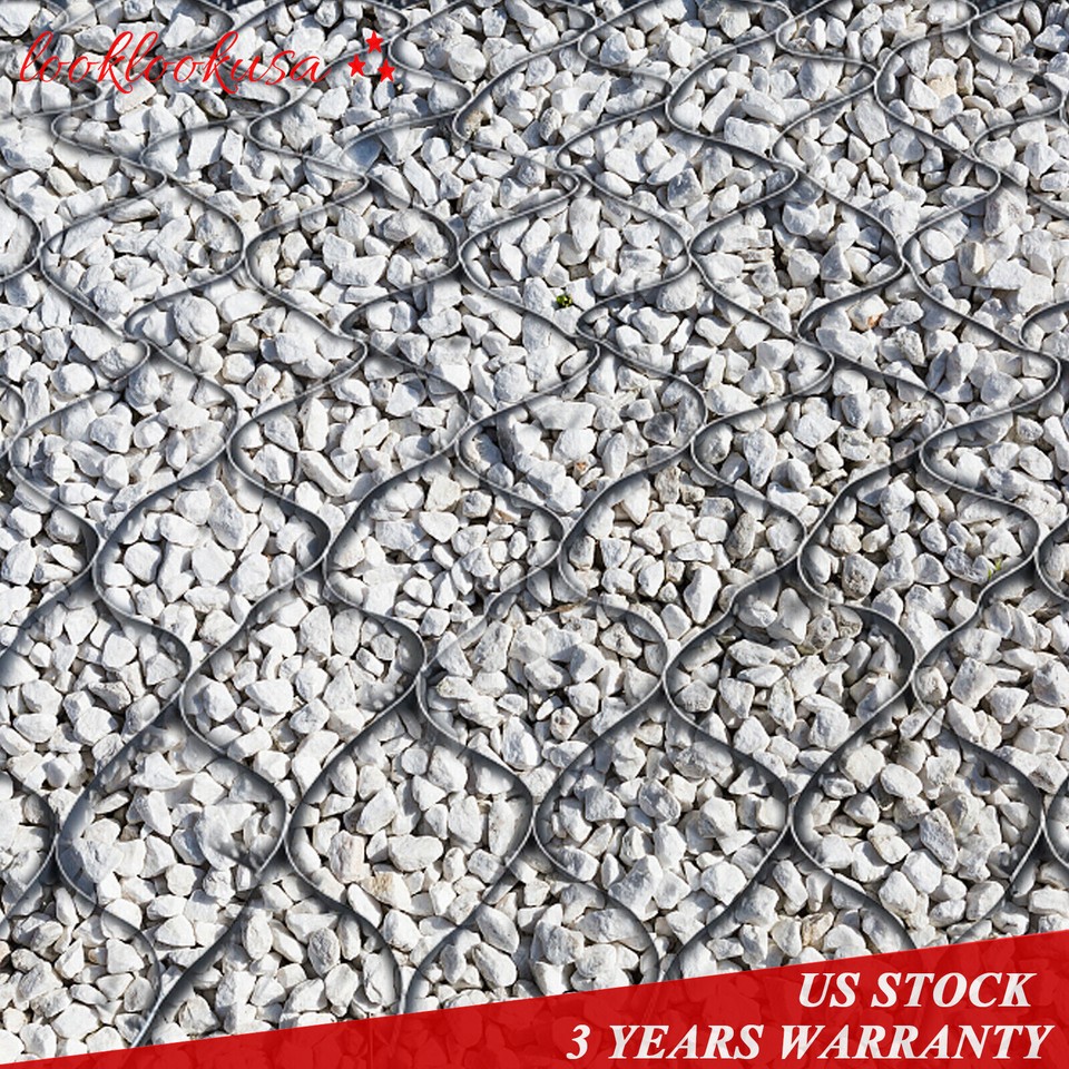 9ft x 17ft Geogrid Scalable Gravel Ground Grid for Driveways Slopes ...