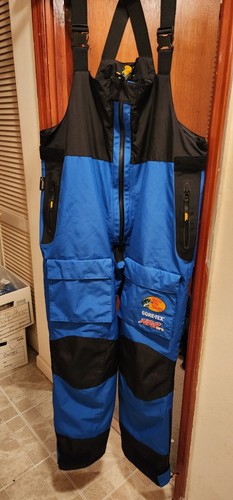 BASS PRO SHOPS BLUE 100MPH GORE-TEX RAIN BIBS MEN'S SIZE LARGE TALL LT ...