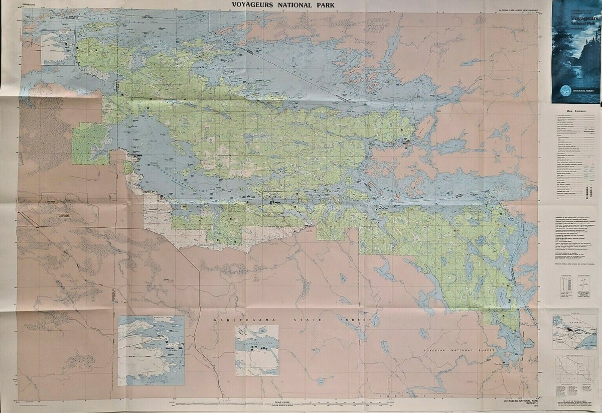 Voyageurs National Park Map Voyageurs National Park Map By US National