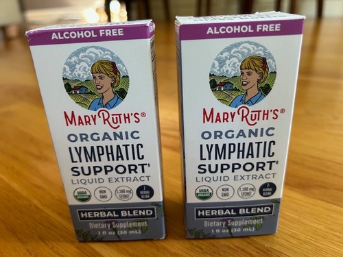 Lot of 2 Mary Ruth's Organic Lymphatic Support Liquid Extract 1 fl oz ...