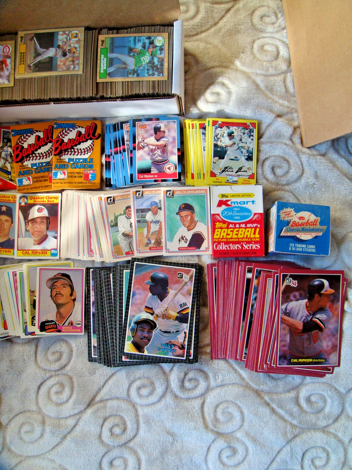 1981 Topps Traded 1987 Preview sealed packs mini odd box baseball set ...