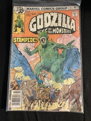 Marvel Godzilla #15 1978 King of the Monsters Stampede! Art by Herb ...