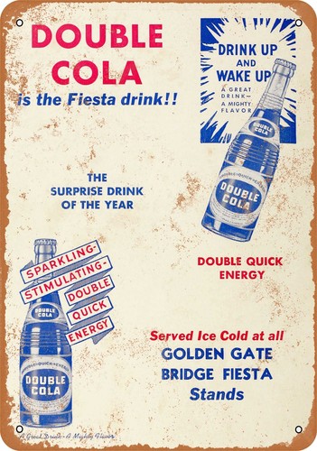 METAL SIGN - 1937 Double Cola - Vintage Look Reproduction | eBay