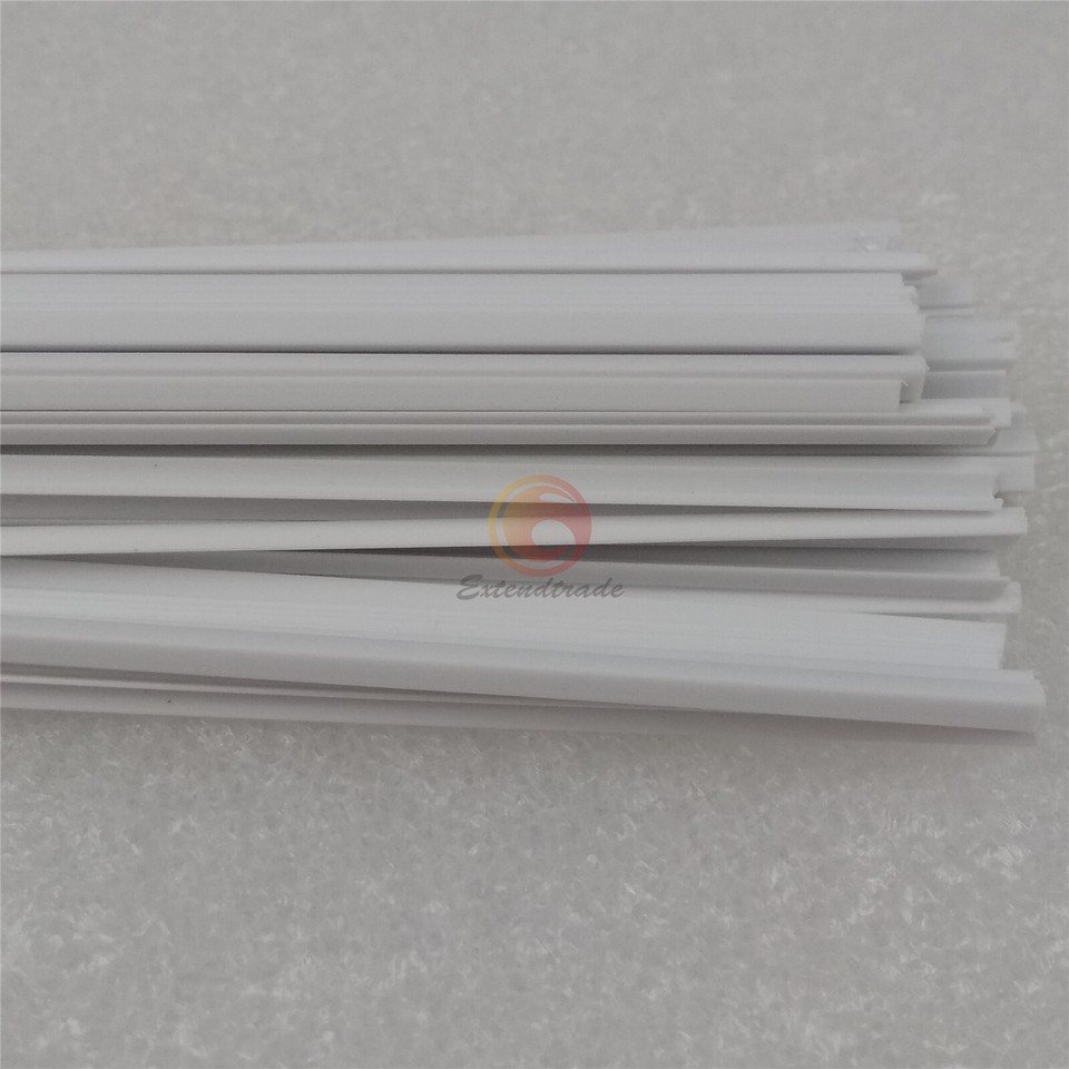 New 5/10/20/50/100PCs White ABS Plastic L Shape Right Angle Bars 2mm ...