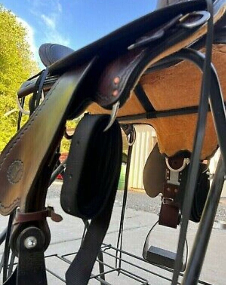 16" Leather Western Horse Saddle Handmade Tennessee Trail Gaited ...