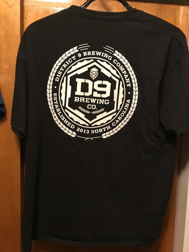 D9 DISTRICT 9 BREWING COMPANY Cornelius NC ~ XL ~ 2 Sided T Shirt | eBay