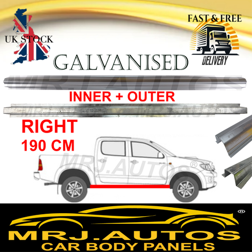 FOR TOYOTA HILUX 05-15 N70 2/4 DOOR SILL REPAIR BODY RUST INNER OUTER ...