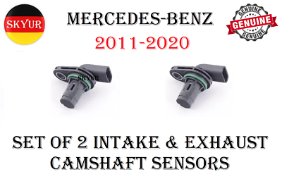 Set Of 2 Engine Intake & Exhaust Camshaft Position Sensors for Mercedes ...
