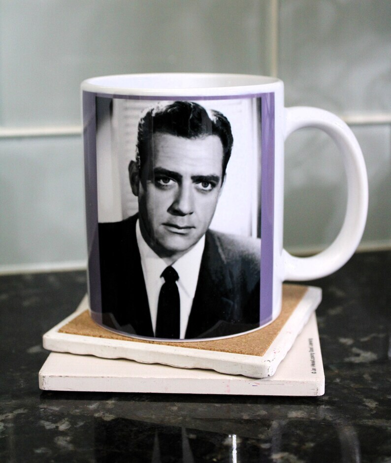 Perry Mason Raymond Burr Barbara Hale Photo Coffee Mug 11oz TV Birthday ...