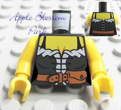 NEW Lego Castle Female DARK GREEN MINIFIG TORSO Pirate Peasant Girl ...