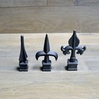 5/8" Cast Iron Spear Finial Spire Ornamental Fence Topper Wrought Iron ...