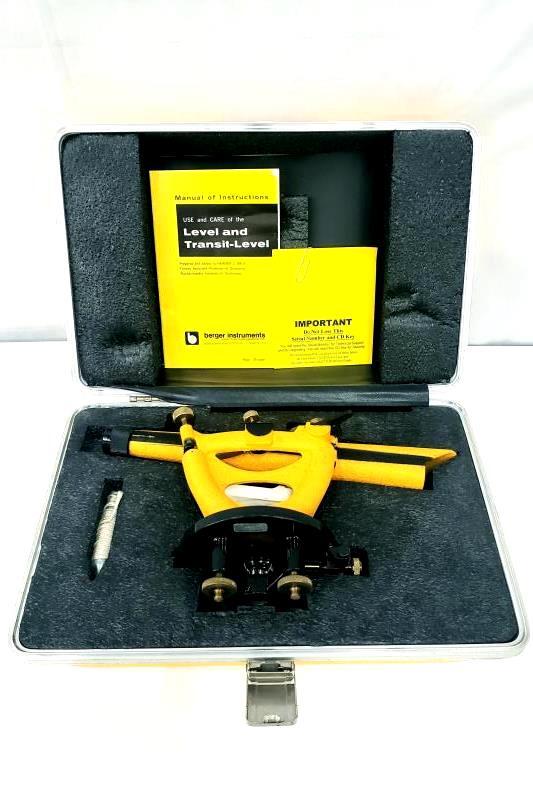 Berger Instruments Surveying Transit Level Model 200B w/ Case | eBay
