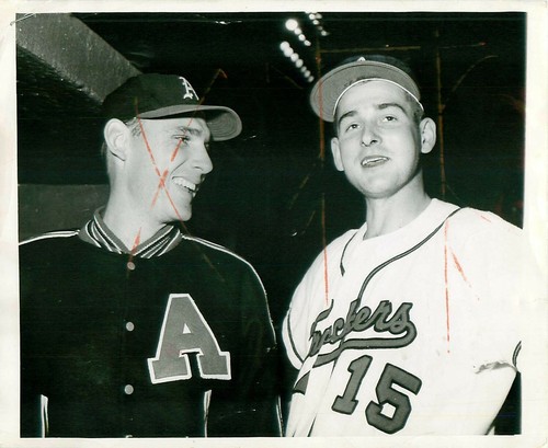 1956 Atlanta Crackers Charlie Bicknell 8x10 B&W Press Photo | eBay