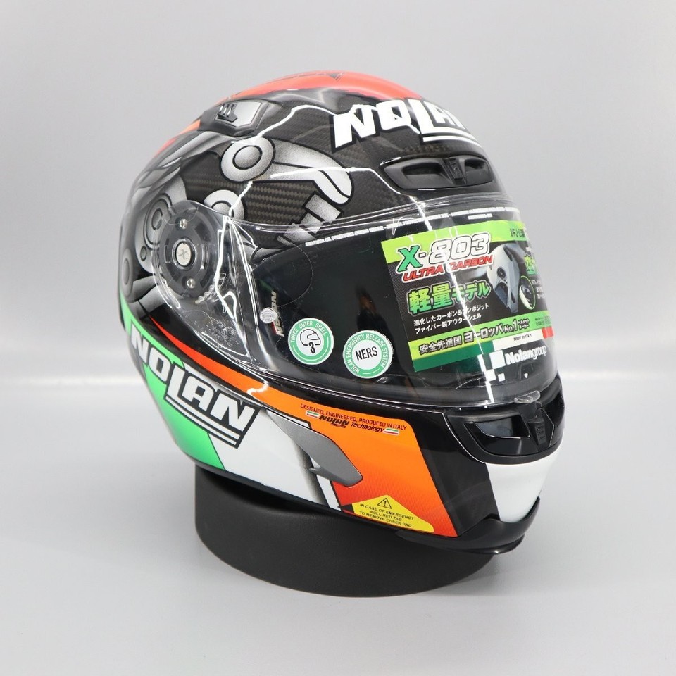 Nolan X-Lite X803UC Melandri Carbon Full Face Motorcycle Helmet, DOT, M ...