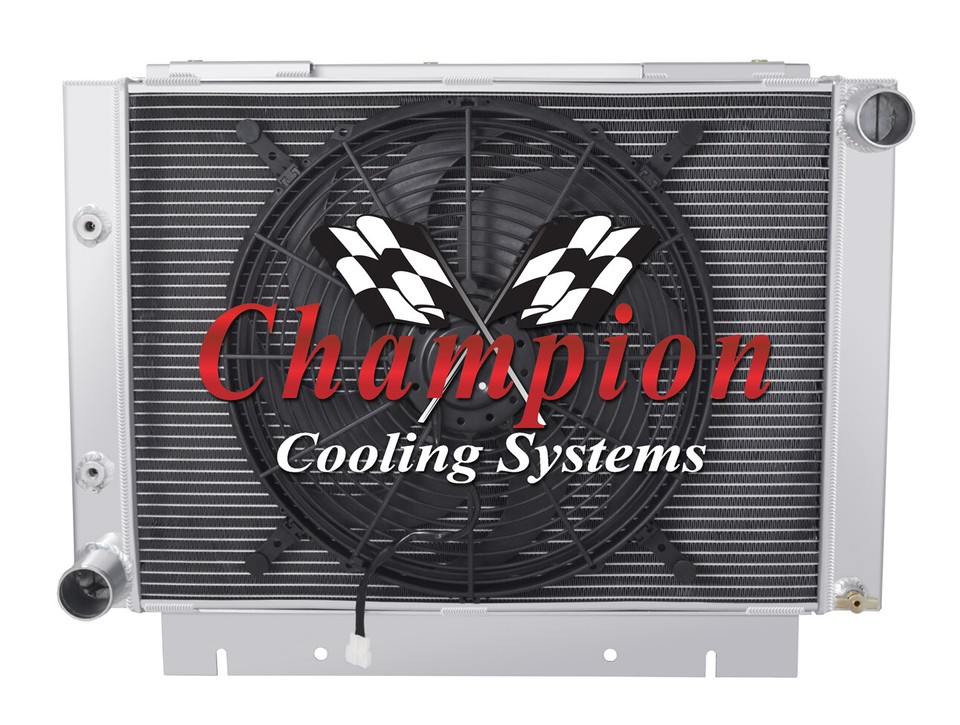 DR Champion 4 Row All Aluminum Radiator W/ 16" Fan for 1960 - 1963 Ford ...