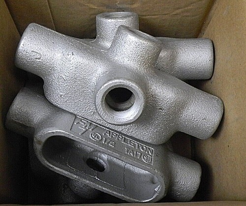 APPLETON TA-17 1/2" UNILET MALLEABLE IRON FORM 35 BOX OF 5 | eBay