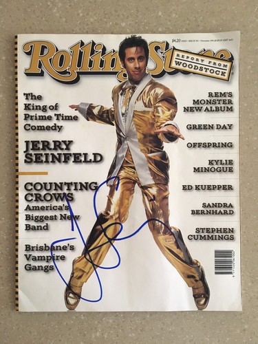Jerry Seinfeld Signed 1994 Rolling Stone Magazine - Obtained in Person ...