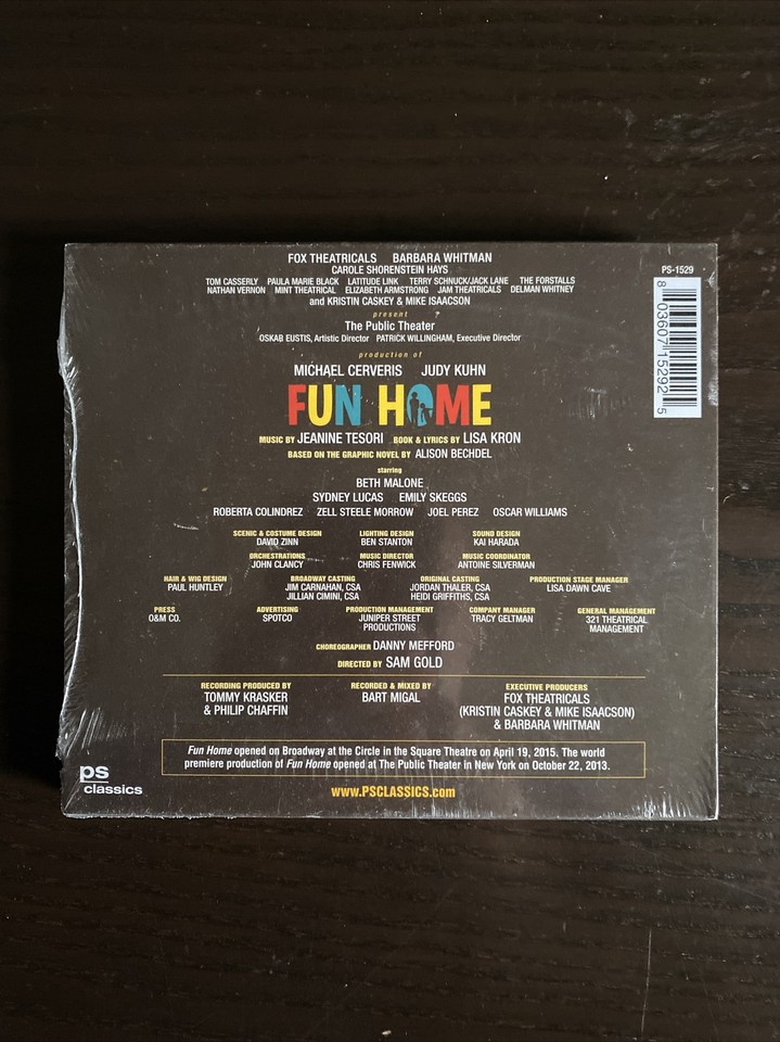 Fun Home (A New Broadway Musical) by Michael Cerveris (CD) Brand New ...