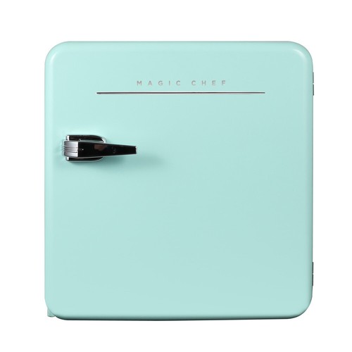 Magic Chef MCR16CHM Mini Fridge LED Light Mint Green 19-1/4"Hx 17-1/2 ...
