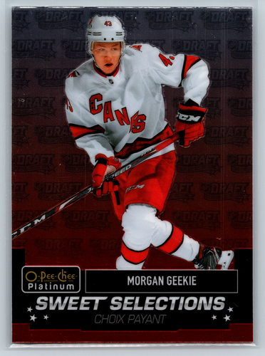 Morgan Geekie 2020 O-Pee-Chee Platinum Sweet Selections RC #SS-11 ...