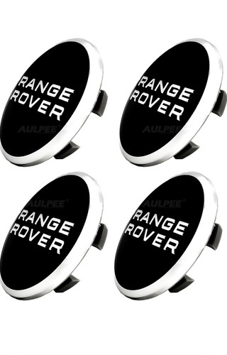 4x Range Rover Wheel Center Hub Caps Land Rover Supercharged Black | eBay