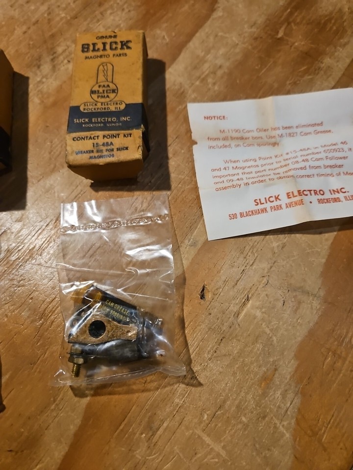 Pair Of Slick Contact Points 15-48A Slick Magneto Parts | eBay
