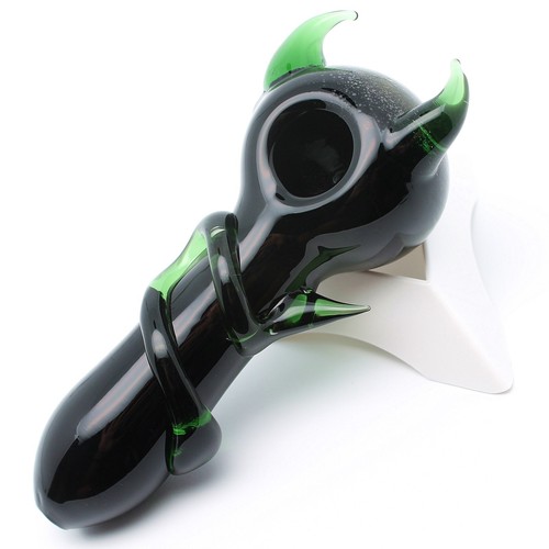 Green Goblin Demon 5" Glass Smoking Pipe Devil Black Tobacco Smoke Pipe ...