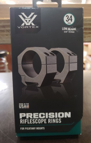 Vortex Optics Precision Matched Rings 34mm Height 0.92 inches ...